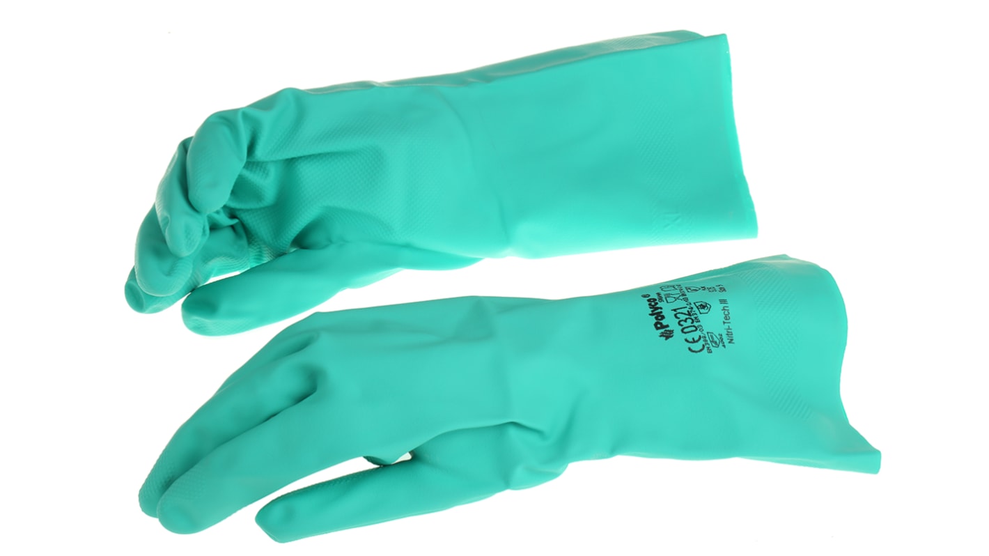 Polyco Healthline 作業用手袋 緑 916 | RS