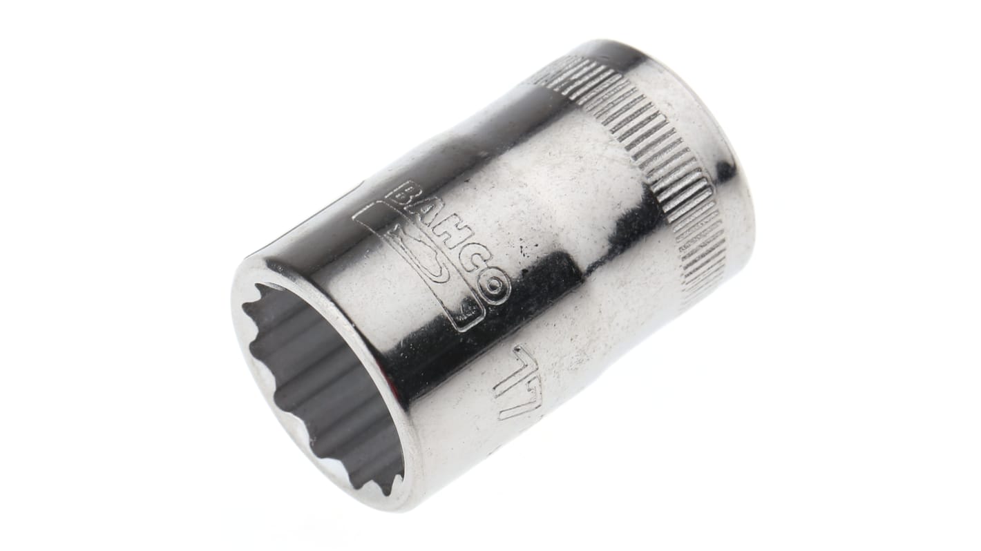 7800DM-17 | Bahco 1/2 in Drive 17mm Standard Socket, 12 point, 38 mm ...