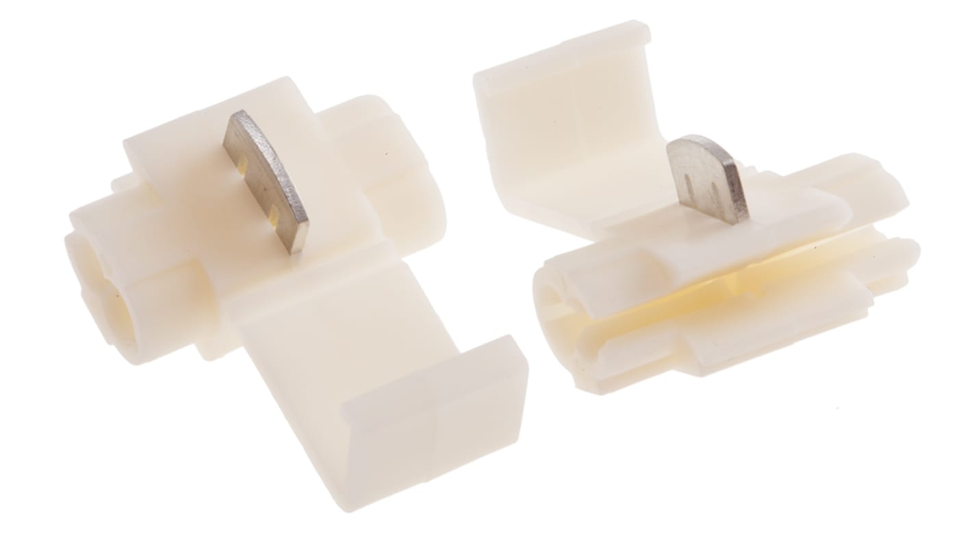 RS PRO Tap Splice Connector, White, Insulated 18 → 14 AWG | RS