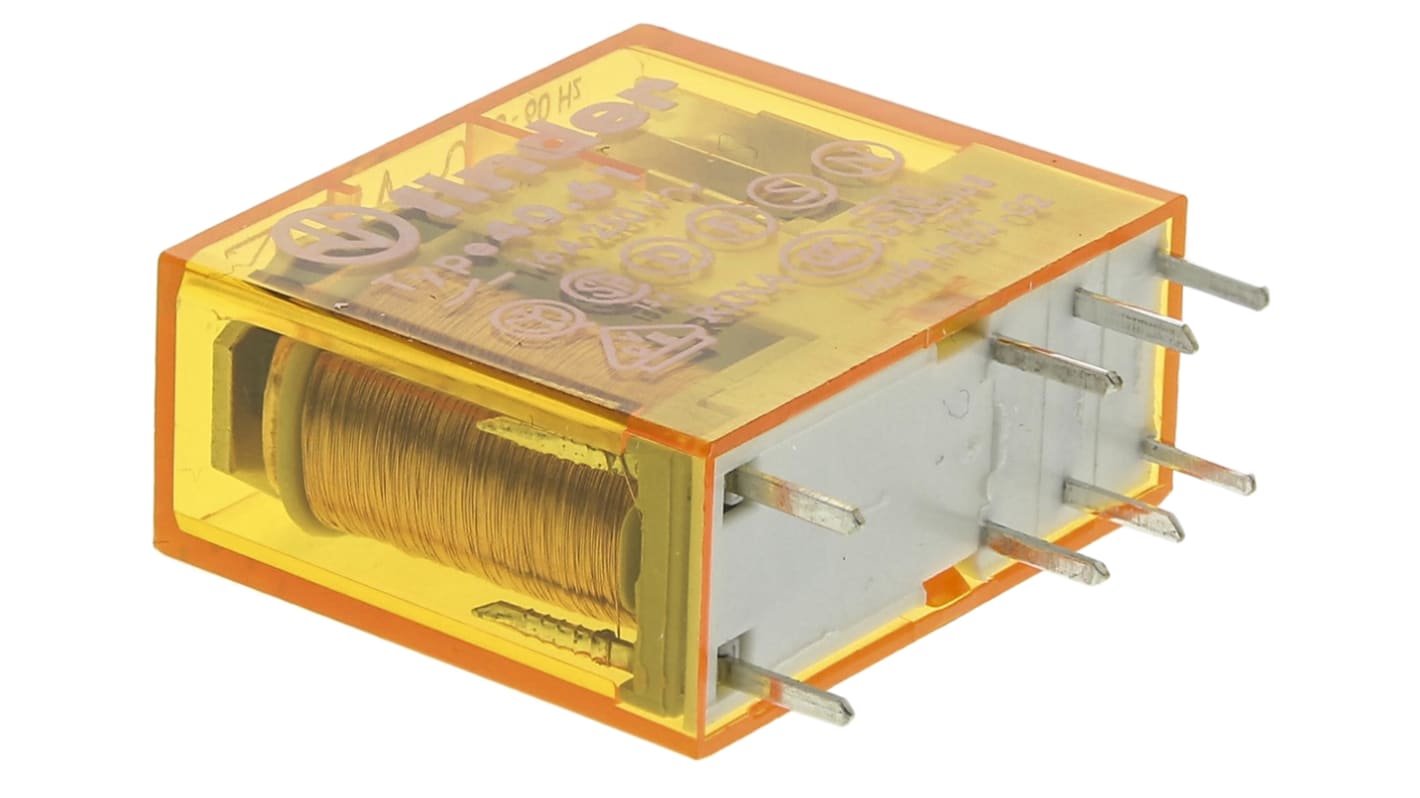 40.61.8.024.0000 | Finder PCB Mount Power Relay, 24V ac Coil, 16A ...