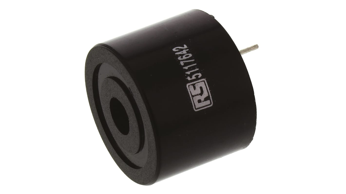 RS PRO 80dB Through Hole Continuous Internal Piezo Buzzer, 24 (Dia.) x ...