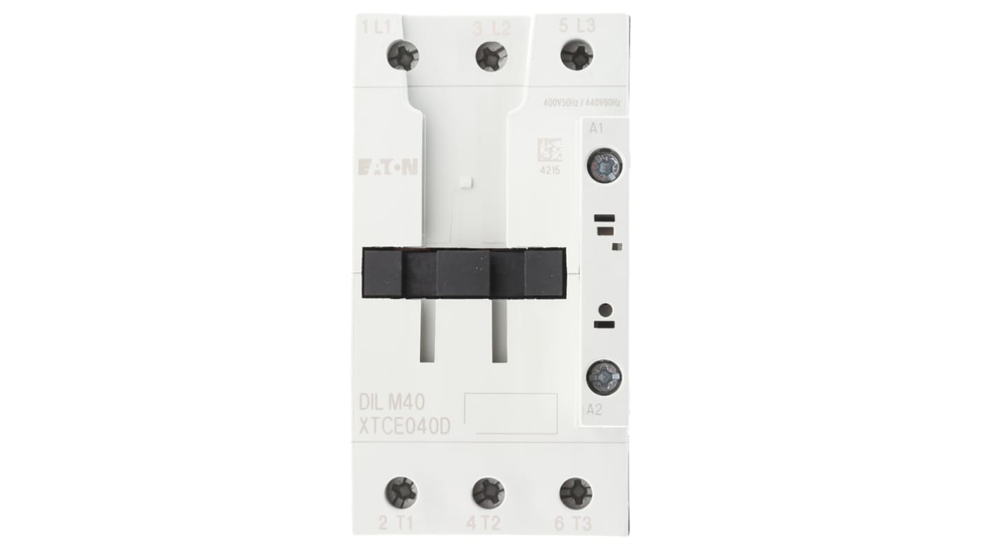 277768 DILM40(400V50HZ,440V60HZ) | Eaton Contactor, 400 V ac Coil, 3 ...