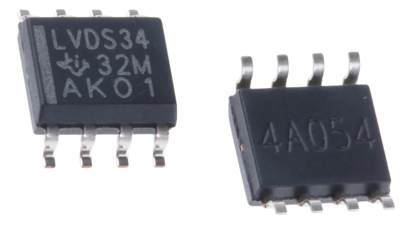 Texas Instruments SN65LVDS34D, LVDS Receiver Dual CMOS, ECL, LVCMOS, LVDS, LVECL, LVPECL, PECL ...
