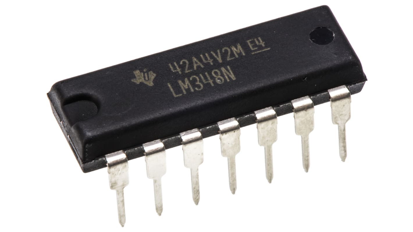 LM348N Texas Instruments, Precision, Op Amp, 1MHz, 14-Pin PDIP | RS