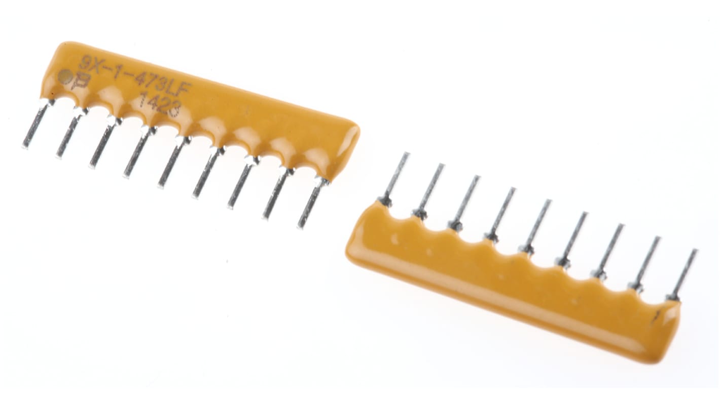 4609X-101-473LF | Bourns, 4600X 47kΩ ±2% Bussed Resistor Array, 8 ...