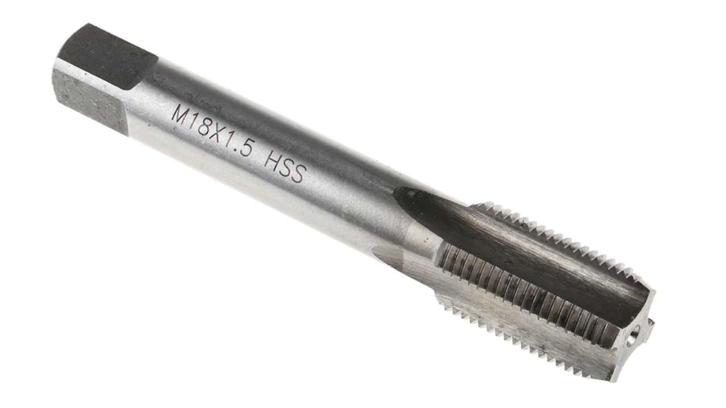 RS PRO Threading Tap, M18 Thread, 1.5mm Pitch, Metric Fine Standard | RS