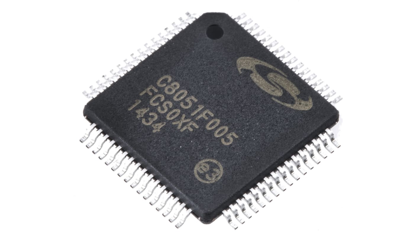 Silicon Labs C8051F005-GQ, 8bit 8051 Microcontroller, C8051F, 25MHz, 32 ...