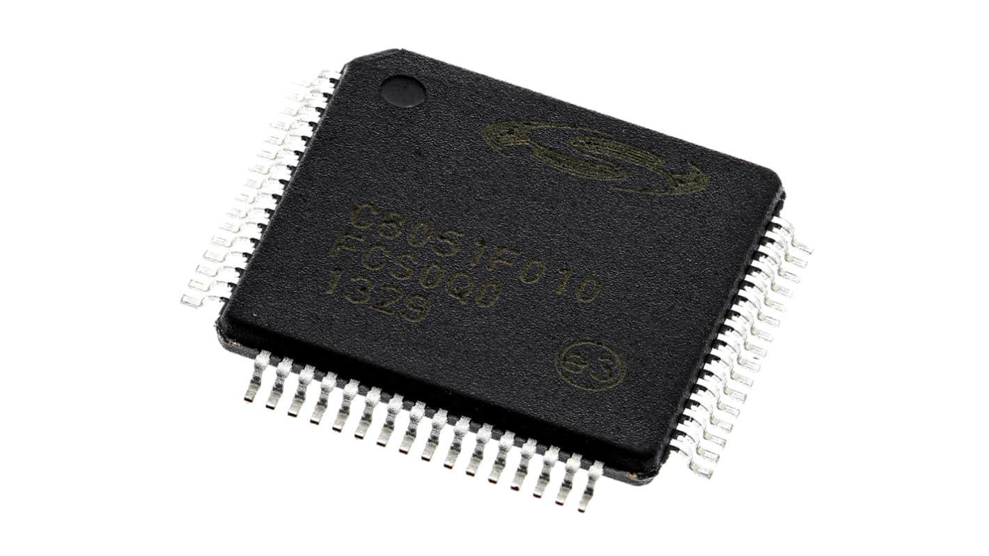 Silicon Labs C8051F010-GQ, 8bit 8051 Microcontroller, C8051F, 20MHz, 32 ...