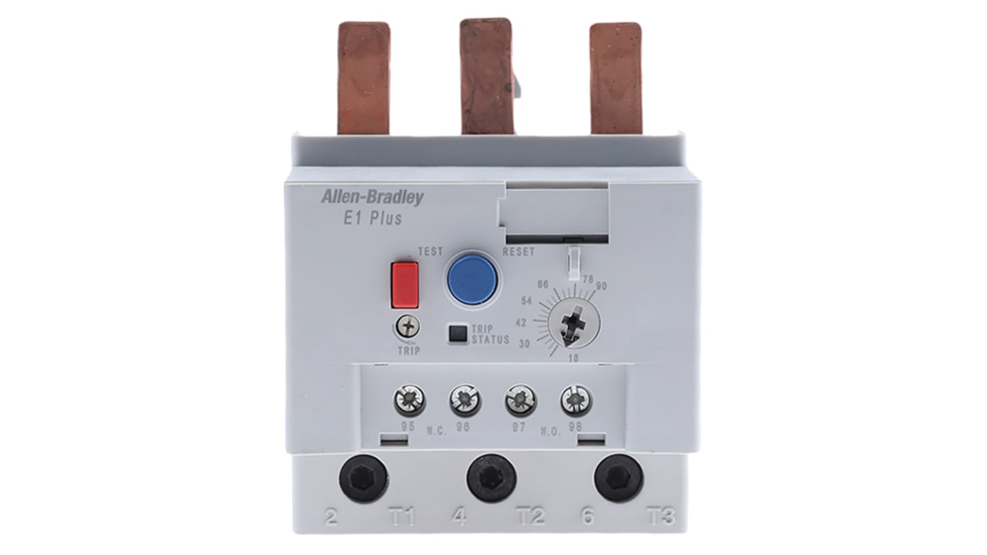 193-EEGE | Relé de sobrecarga electrónica Allen Bradley Bulletin 193-E1 Plus, 1 NA/1 NC, 690 Vac ...