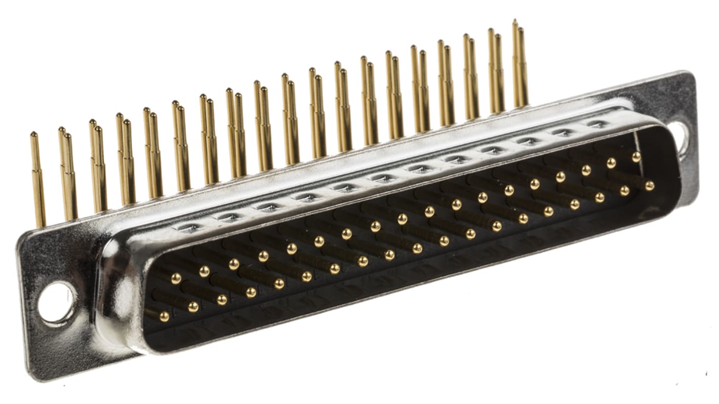 RS PRO 37 Way Right Angle Through Hole D-sub Connector Plug, 2.77mm ...