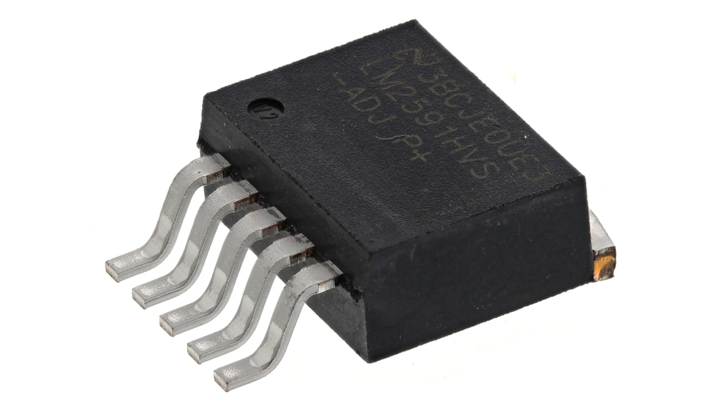 Texas Instruments, LM2591HVS-ADJ/NOPB Step-Down Switching Regulator, 1-Channel 1A Adjustable 5 ...