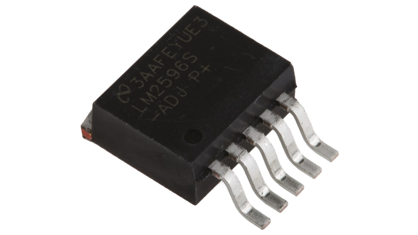 Texas Instruments, LM2596S-ADJ/NOPB Step-Down Switching Regulator, 1-Channel 3A Adjustable 5-Pin ...