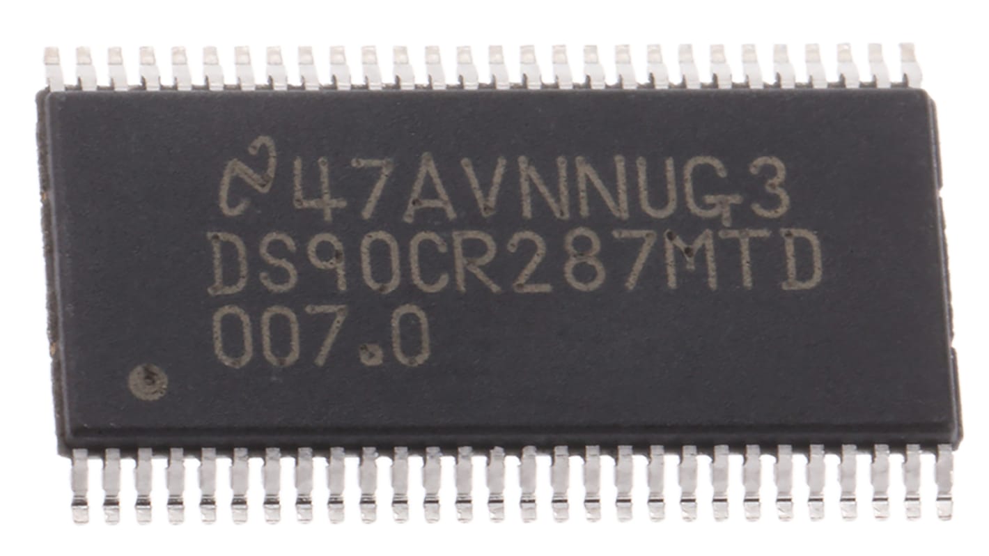 Texas Instruments DS90CR287MTD/NOPB, LVDS Transceiver LVCMOS, LVTTL ...