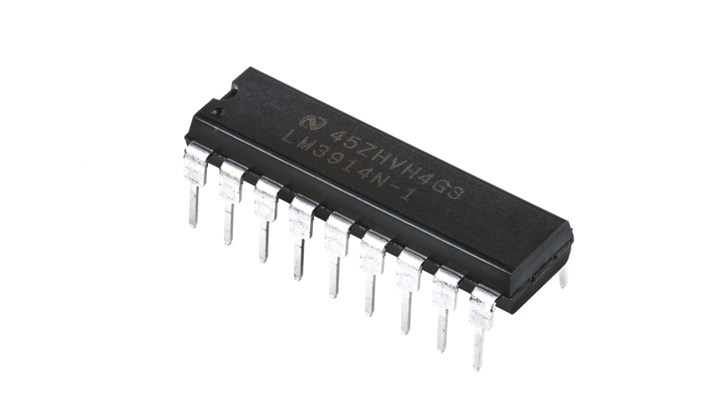 LM3914N-1/NOPB | Driver de LED 10-Digits 10-Segments MDIP, 18 broches | RS