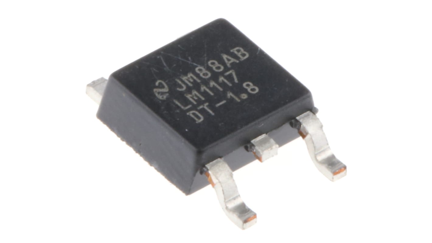 Texas Instruments LM1117DT-1.8/NOPB, 1 Low Dropout Voltage, Voltage Regulator 800mA, 1.8 V 3-Pin ...