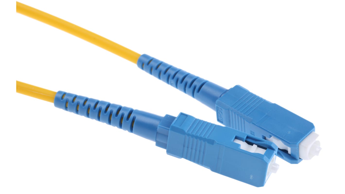 RS PRO SC to SC Simplex Single Mode OS2 Fibre Optic Cable, 9/125μm ...