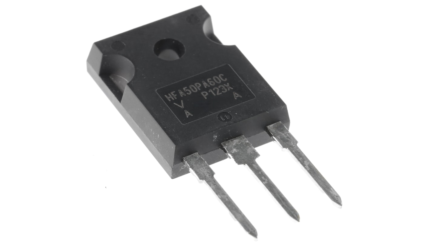 Vishay 600V 50A, Dual Rectifier Diode, 3-Pin TO-247AC VS-HFA50PA60C-N3 | RS