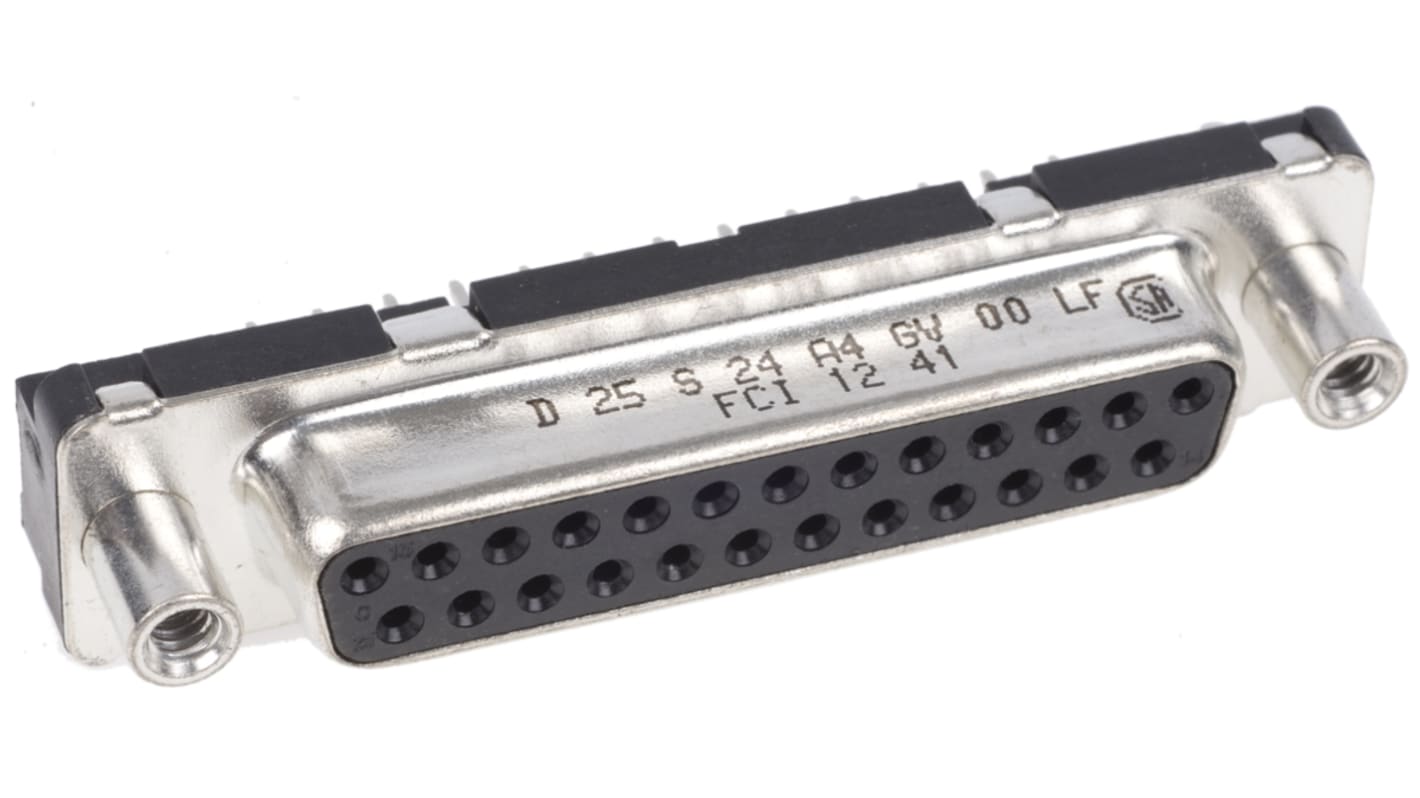 D25S24A4GV00LF | Amphenol ICC Delta D 25 Way Through Hole PCB D-sub ...