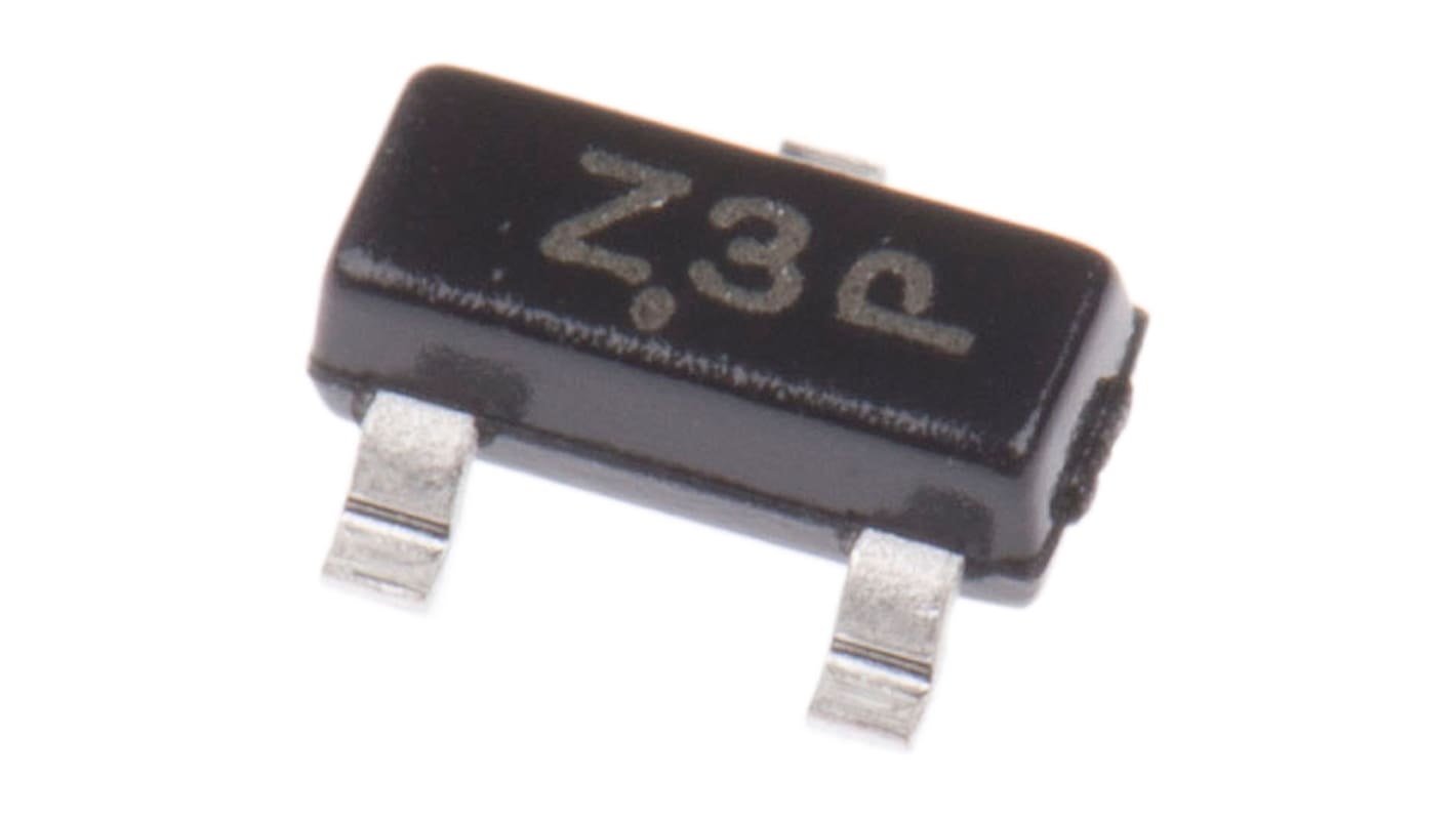 BZX84C5V6LT1G | onsemi, 5.6V Zener Diode 7% 300 mW SMT 3-Pin SOT-23 | RS