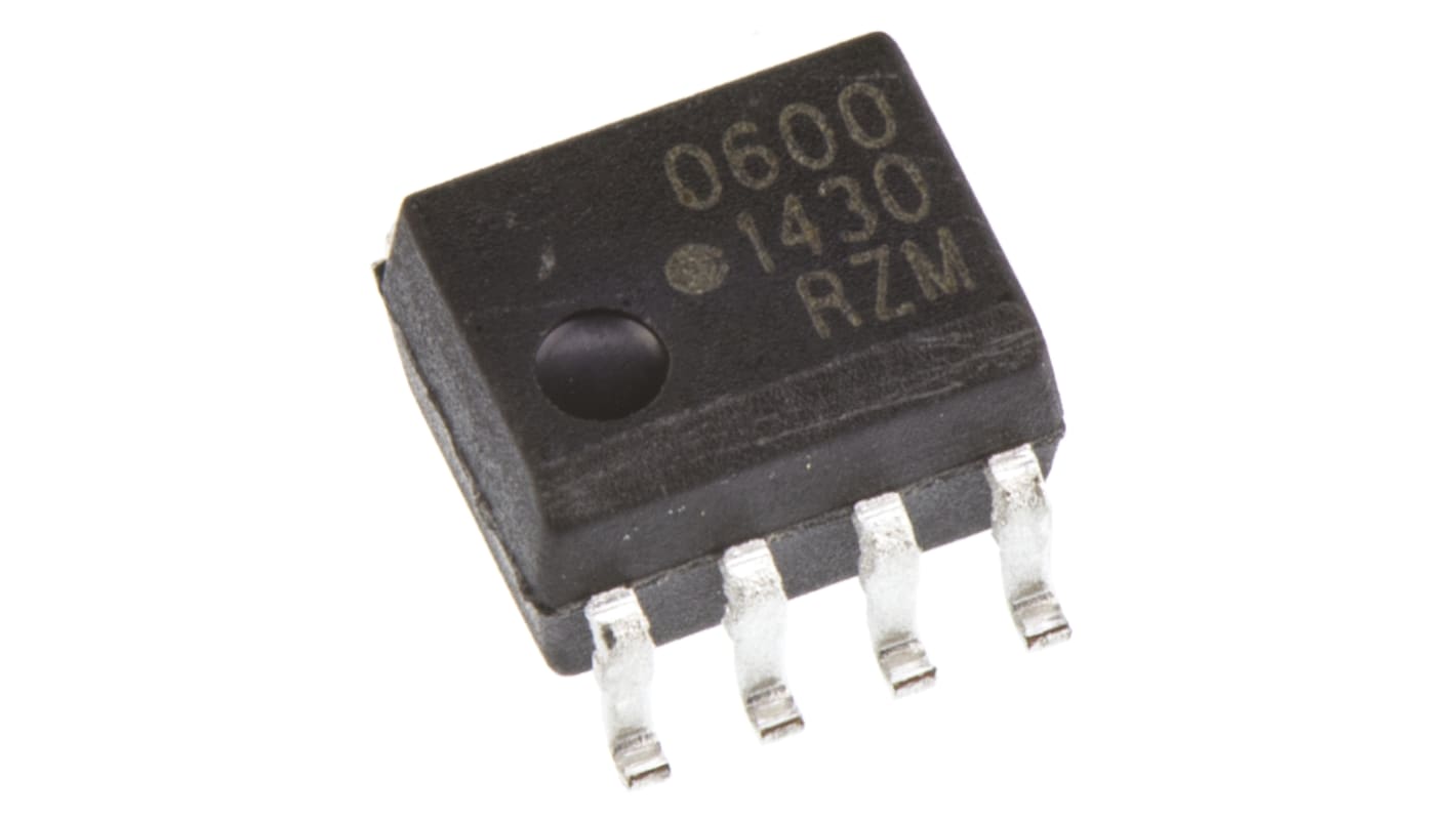 Broadcom, HCPL-0600-000E DC Input Transistor Output Optocoupler, Through Hole, 8-Pin SOIC | RS