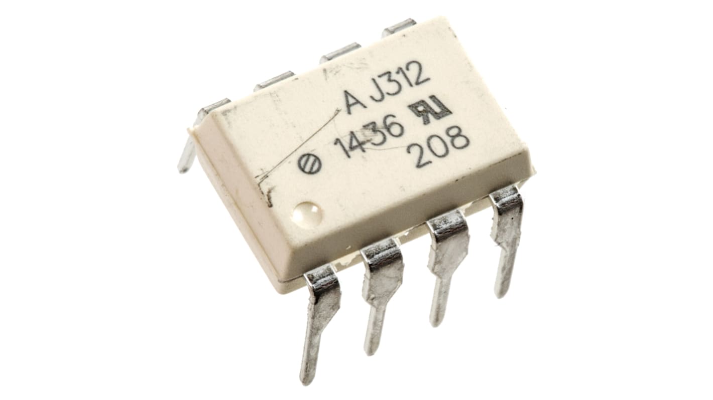 Broadcom, HCPL-J312-000E DC Input Transistor Output Optocoupler, Through Hole, 8-Pin DIP | RS