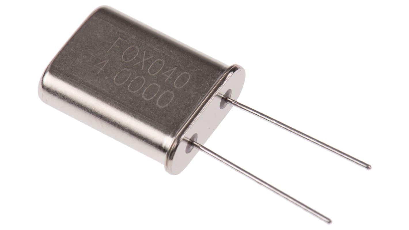 FOXLF040 | Fox Electronics 4MHz Crystal ±30ppm HC-49-ULF 2-Pin 11.05 x ...