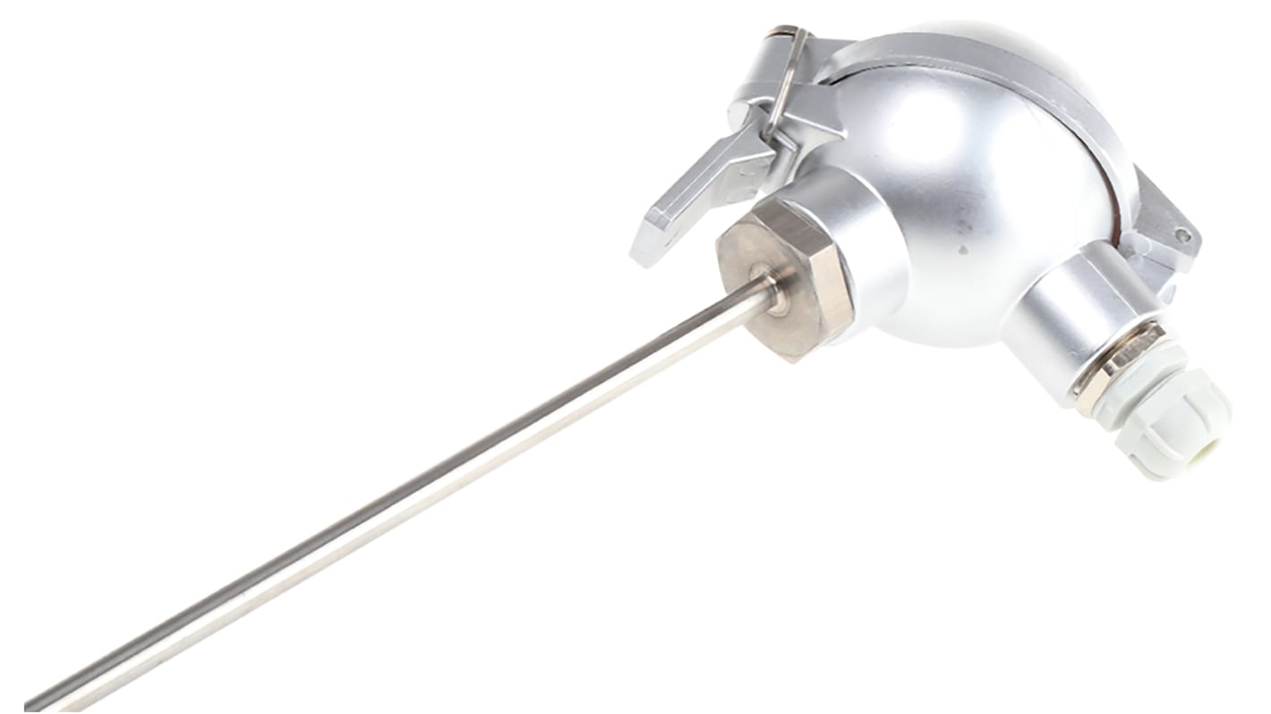 RS PRO PT100 RTD Sensor, 6mm Dia, 300mm Long, 3 Wire, Probe, Class B +250°C Max | RS