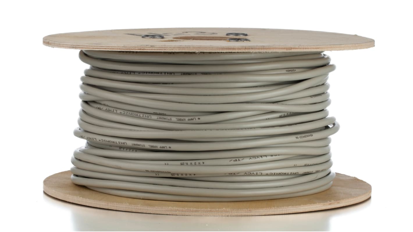 0035802 | Lapp Twisted Pair Data Cable, 4 Pairs, 0.25 mm², 8 Cores, 24 ...