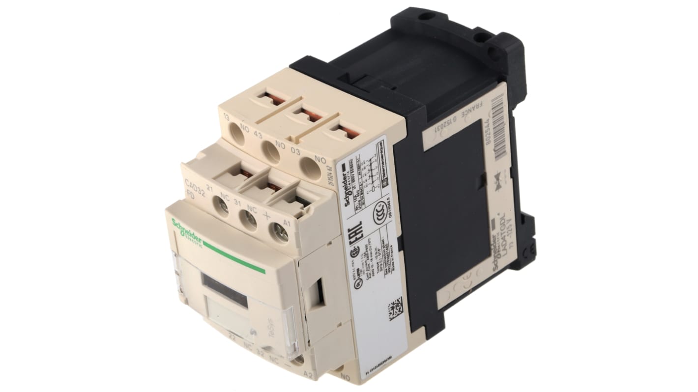 CAD32FD | Schneider Electric TeSys CAD Contactor, 10 A, 2NO + 2NC, 690 ...
