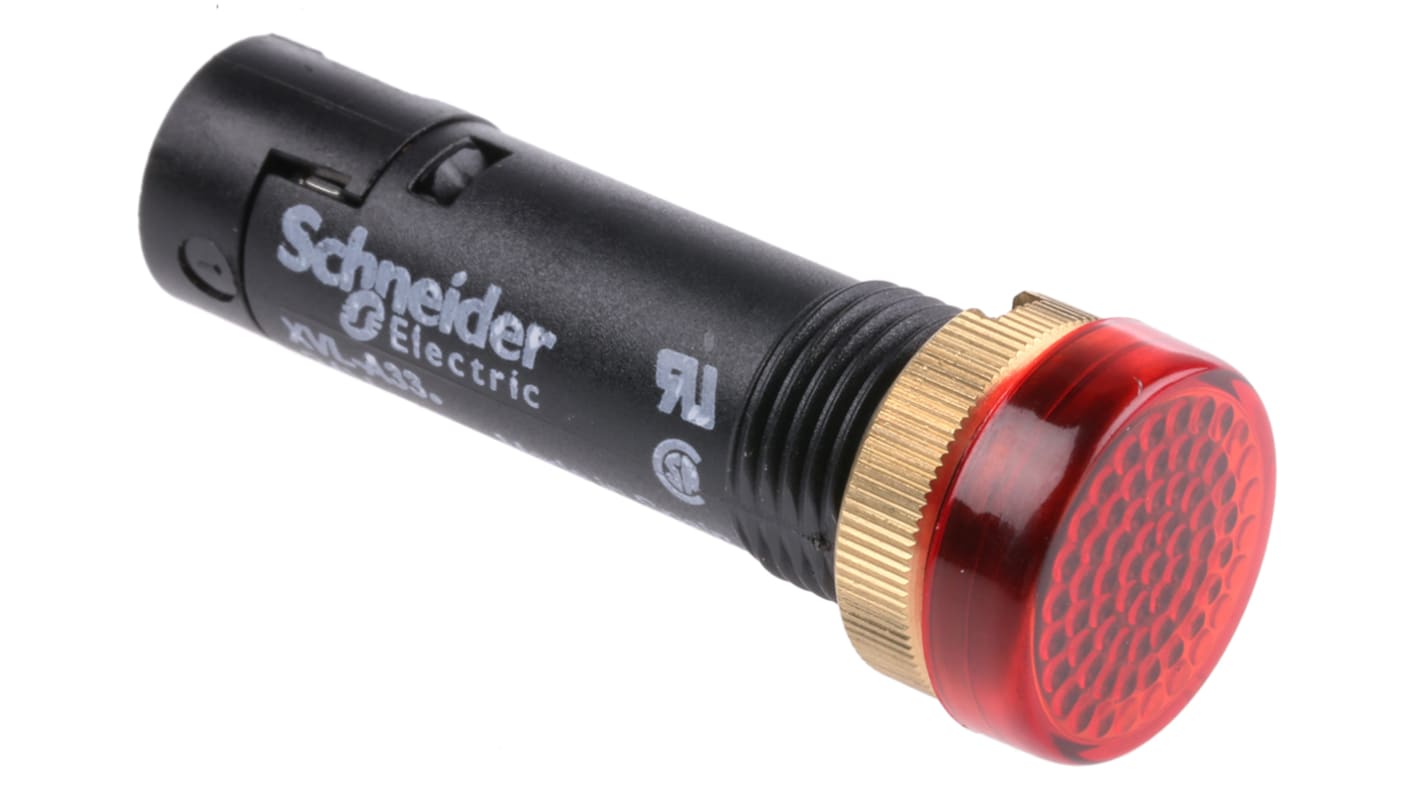 XVLA334 | Schneider Electric, Panel Mount Red LED Pilot Light, 12mm ...