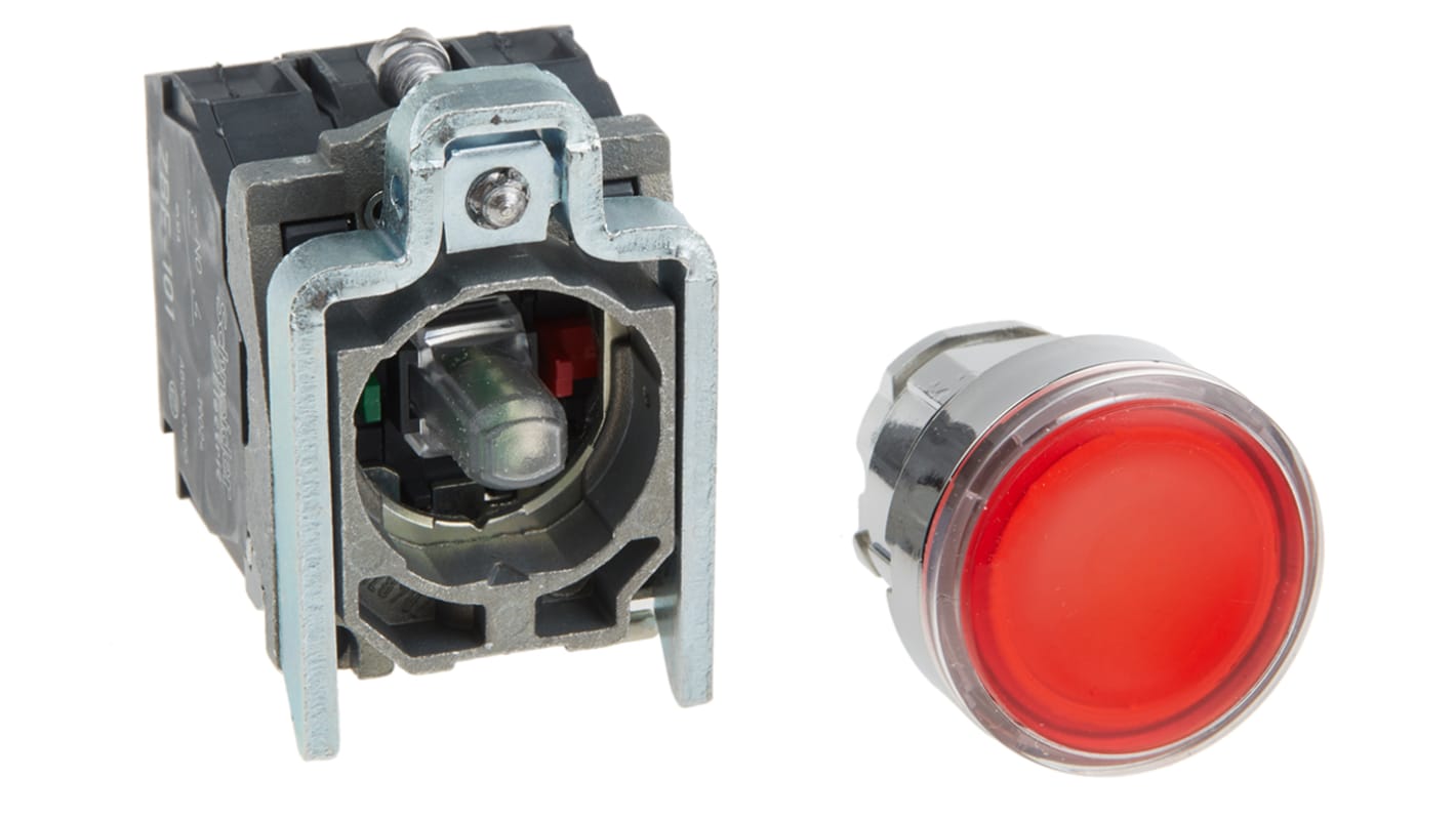 XB4BW34M5 | Schneider Electric Harmony XB4 Series Illuminated Push Button, Panel Mount, 22mm ...