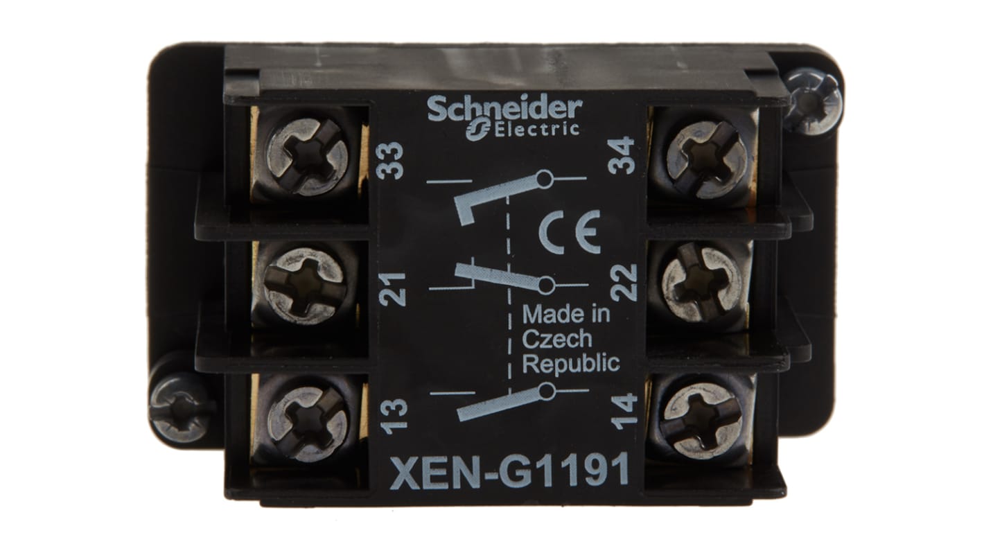 XENG1191 | Schneider Electric XENG Series Contact Block, 600V, 2NO ...