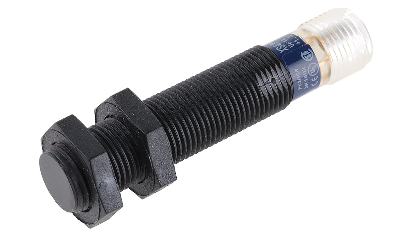 XS4P12PA370D | Telemecanique Sensors Inductive Barrel-Style Proximity Sensor, M12 x 1, 4 mm ...