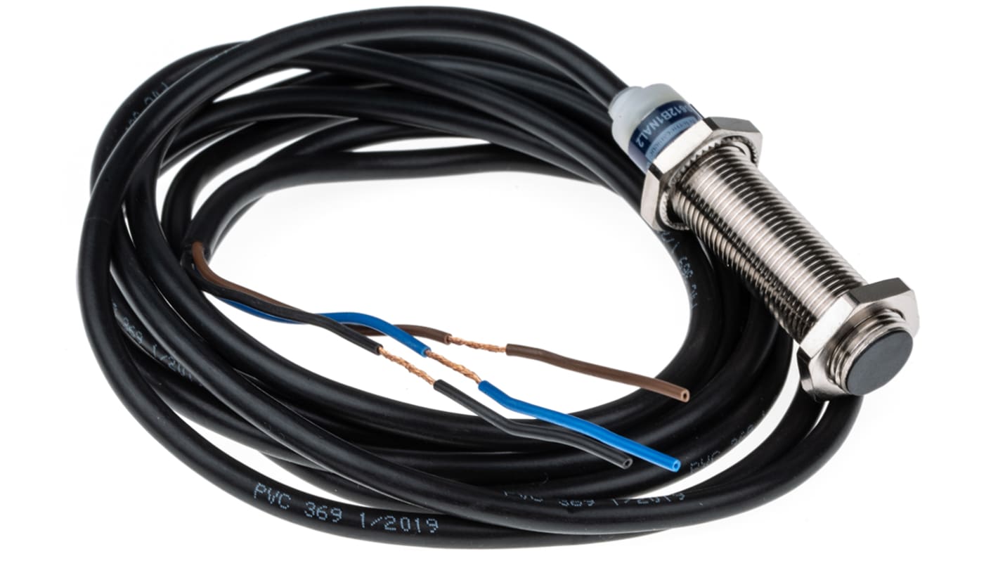 XS612B1NAL2 | Telemecanique Sensors Inductive Barrel-Style Proximity Sensor, M12 x 1, 4 mm ...
