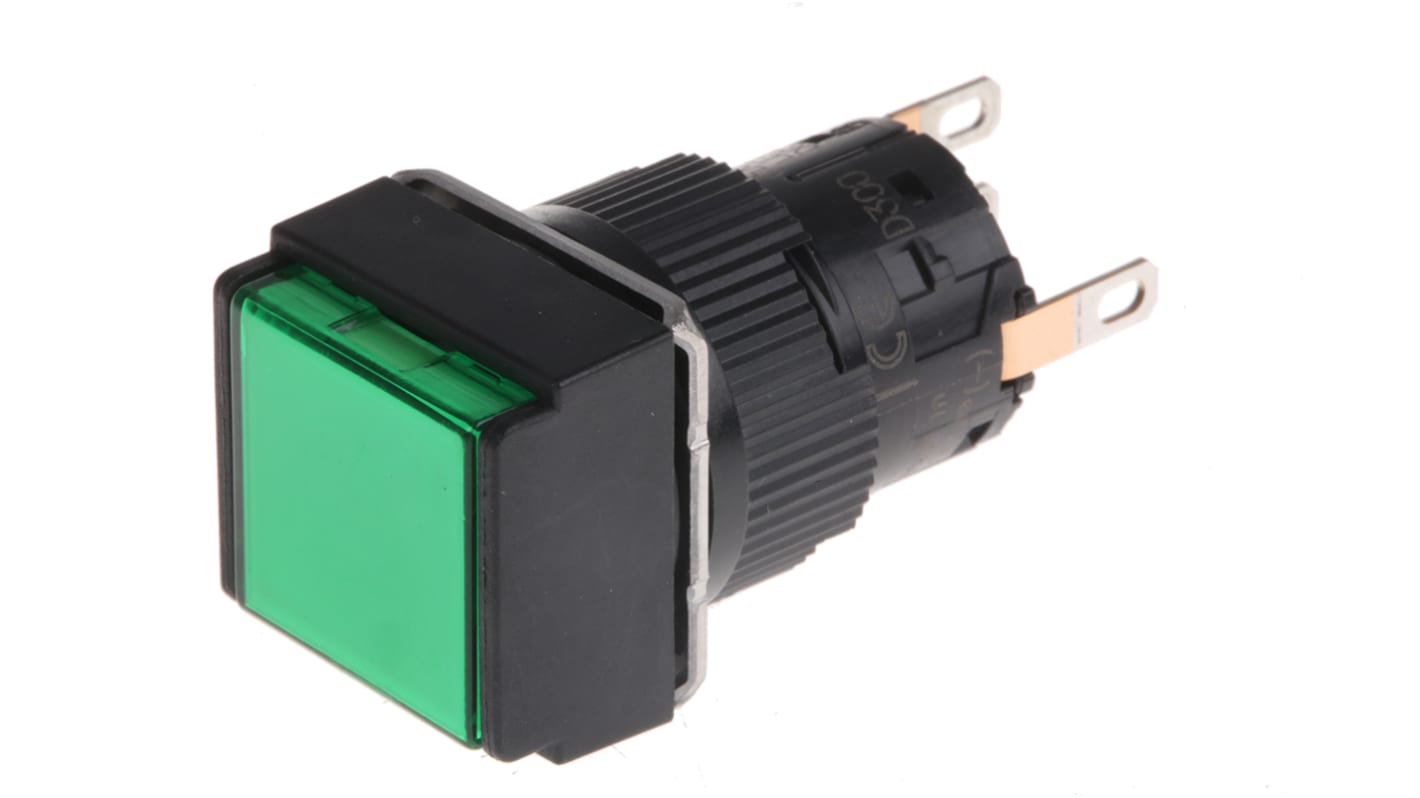 XB6ECW3B1P | Schneider Electric Harmony XB6 Series Illuminated Push Button, Panel Mount, 16mm ...