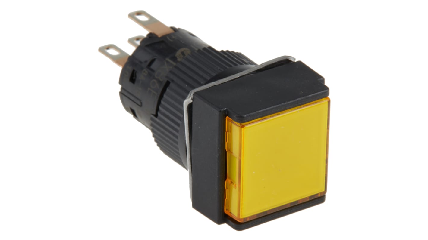 XB6ECW5B1P | Schneider Electric Harmony XB6 Series Illuminated Push Button, Panel Mount, 16mm ...