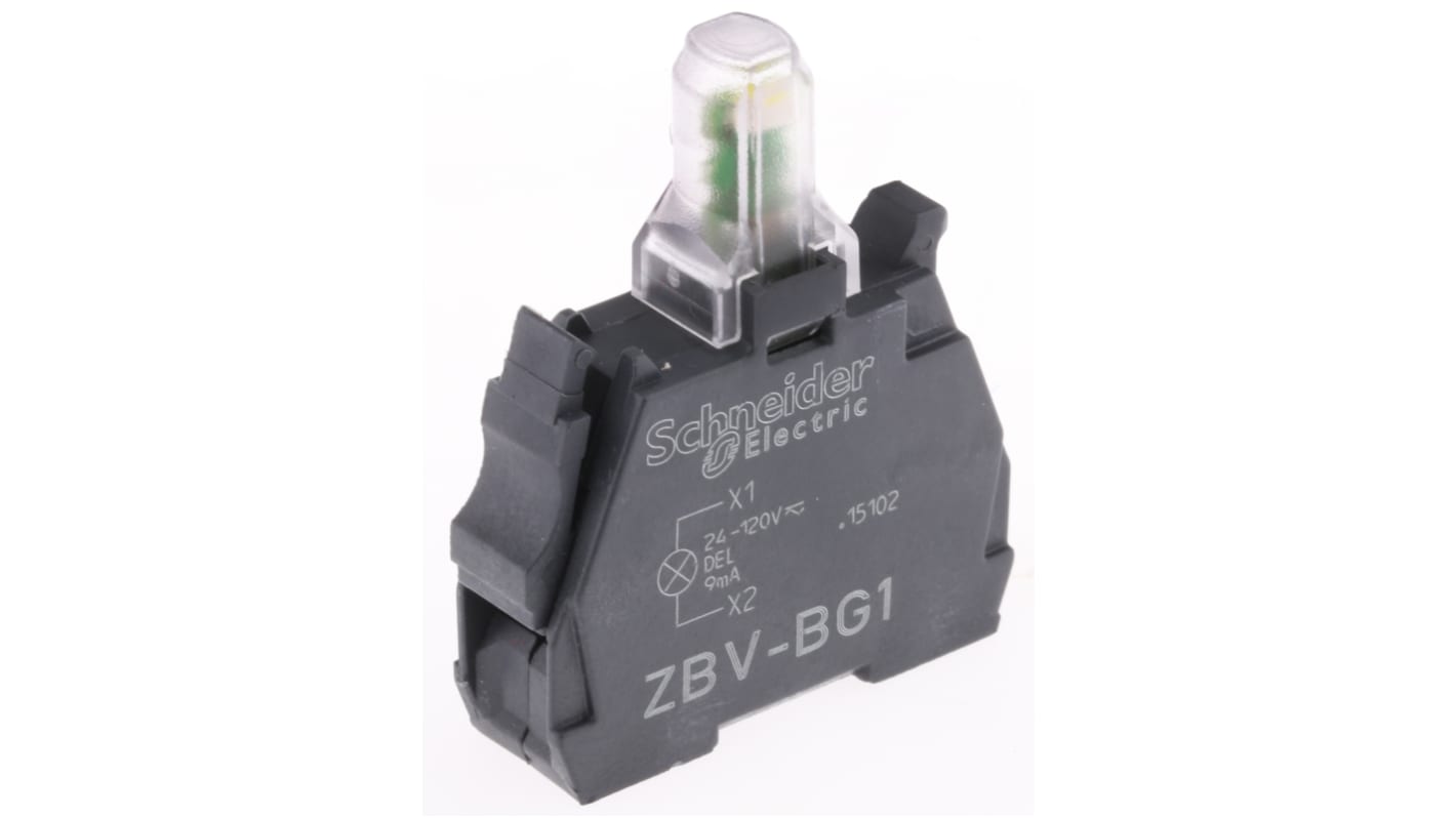 ZBVBG1 | Schneider Electric Harmony XB Series Light Block, 24 → 120V ...
