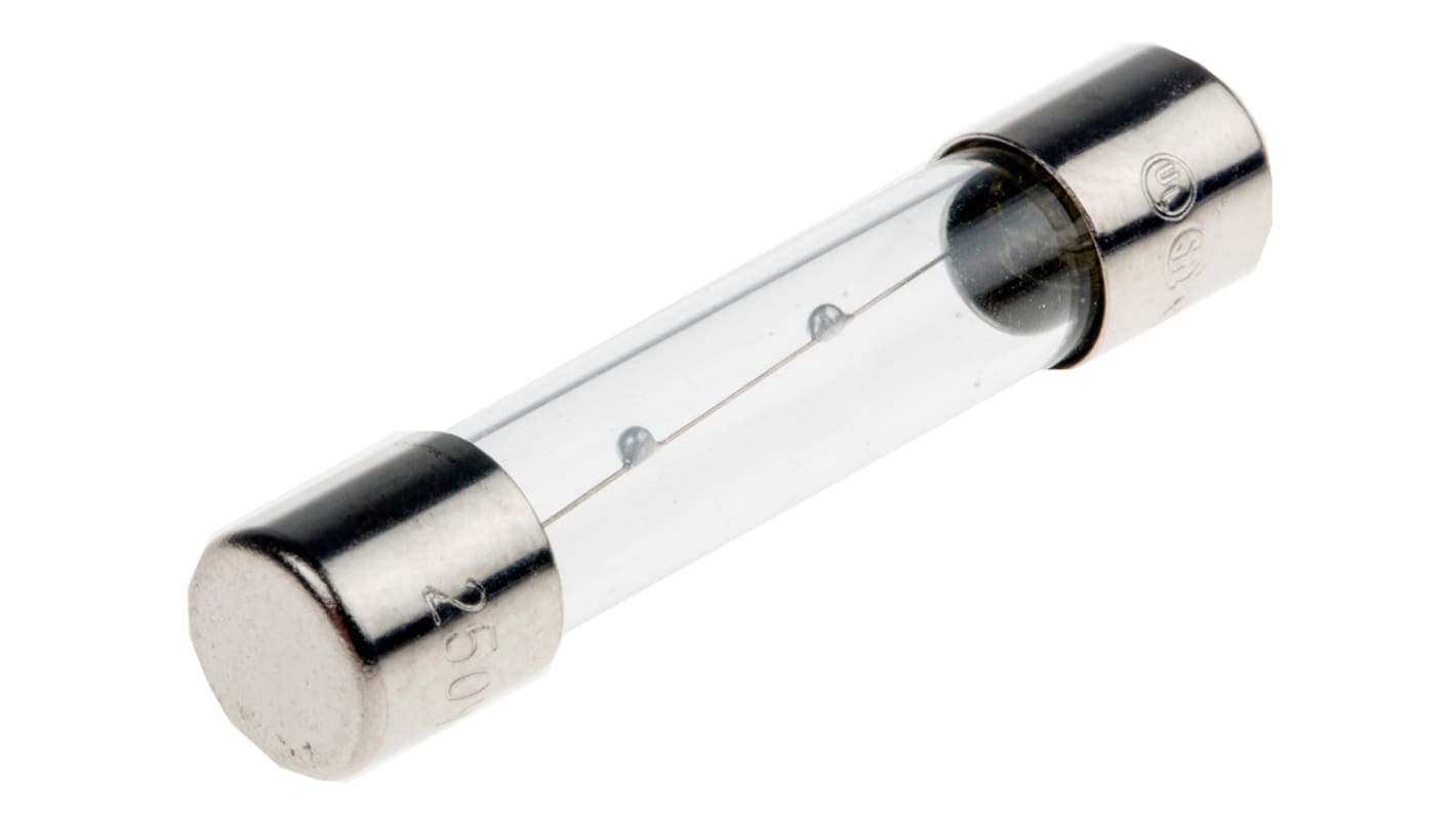 RS PRO 1.5A T Glass Cartridge Fuse, 6.3 x 32mm | RS