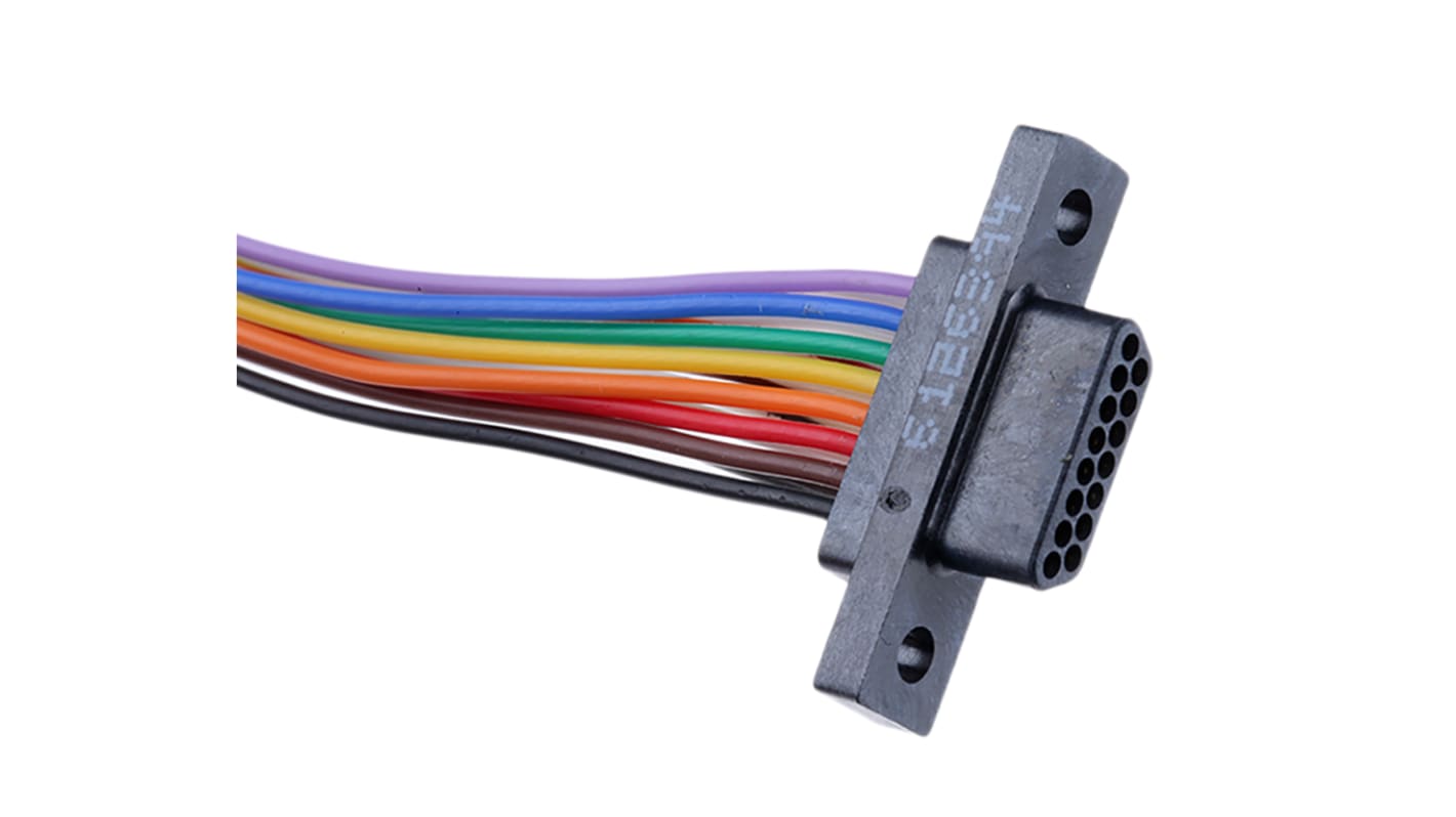 MWDL15P-6E5-18B | Glenair MWDL 15 Way D-sub Connector Plug | RS