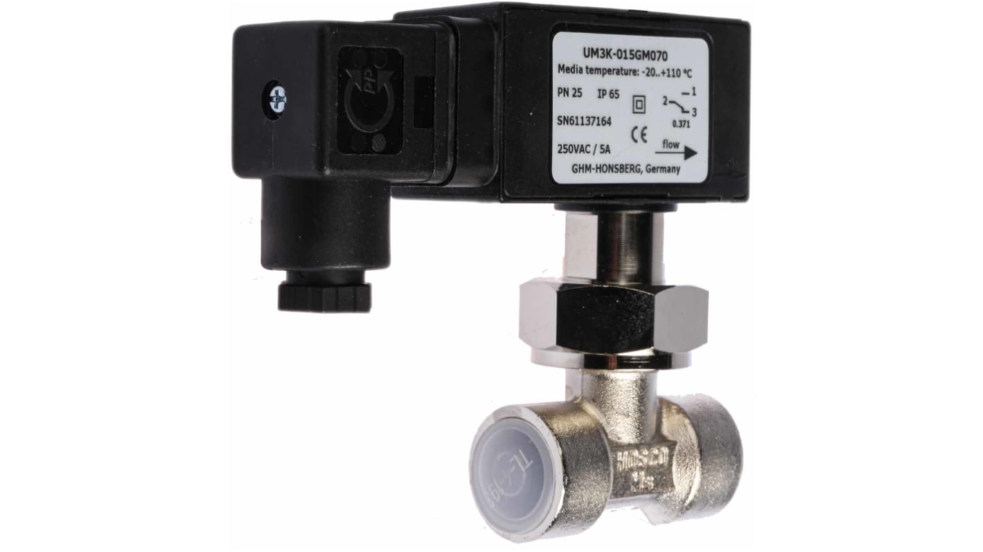 RS PRO Paddle Flow Switch for Gas, Liquid, 5.5 L/min Min, 7 L/min Max | RS