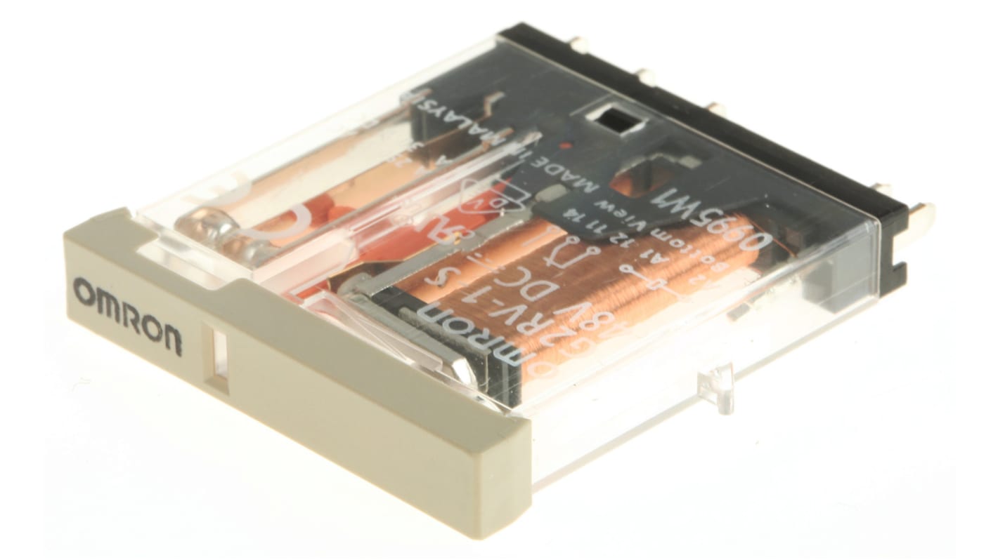 G2RV-1-S DC48 | Omron Plug In Non-Latching Relay, 48V ac/dc Coil, 6A Switching Current, SPDT | RS