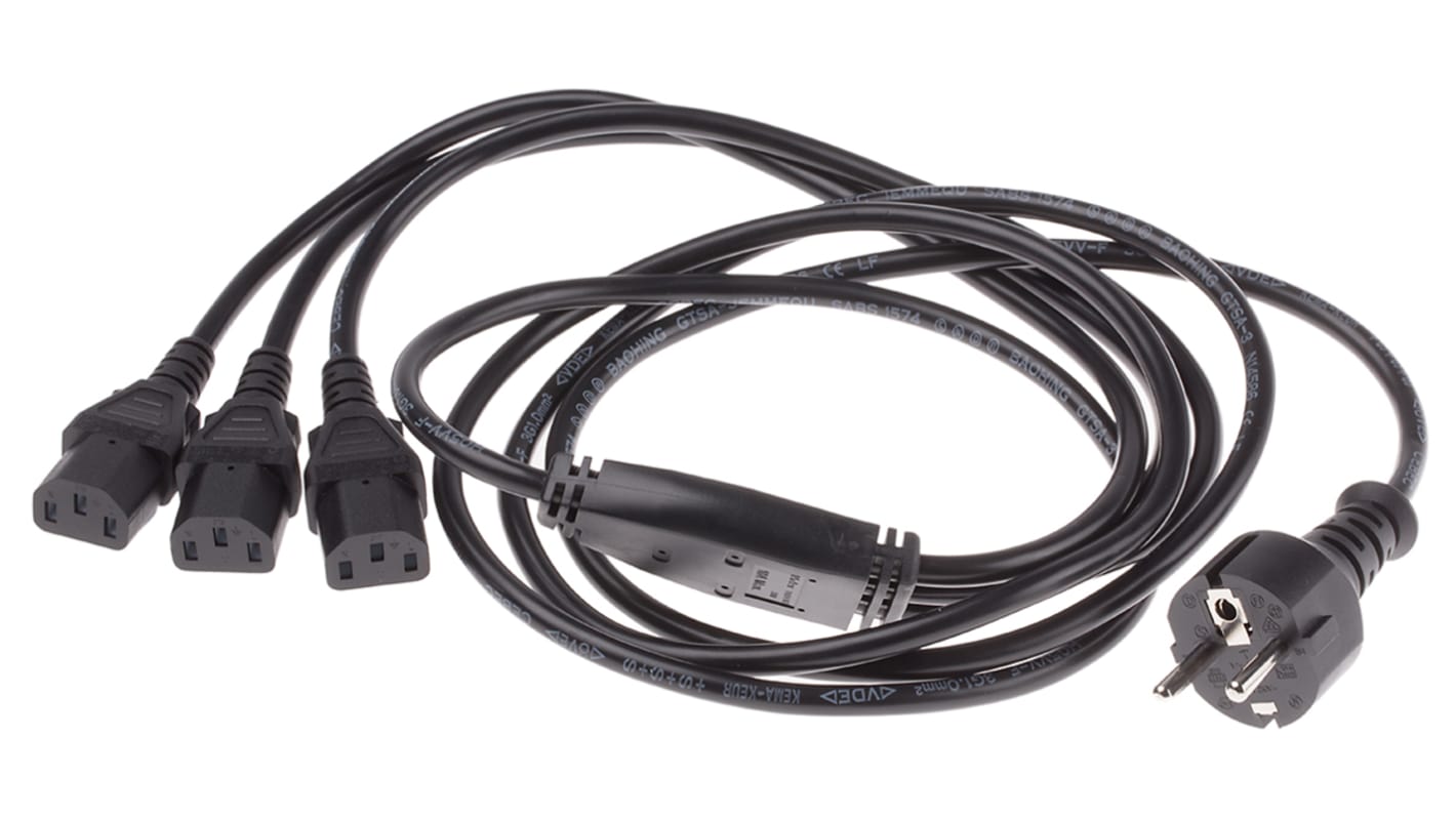 RS PRO Power Cable, 2.4m | RS