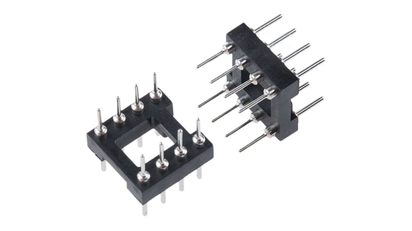 POS-308-S037-99 | E-TEC 2.54mm Pitch 8 Way,Through Hole Mount IC Dip ...