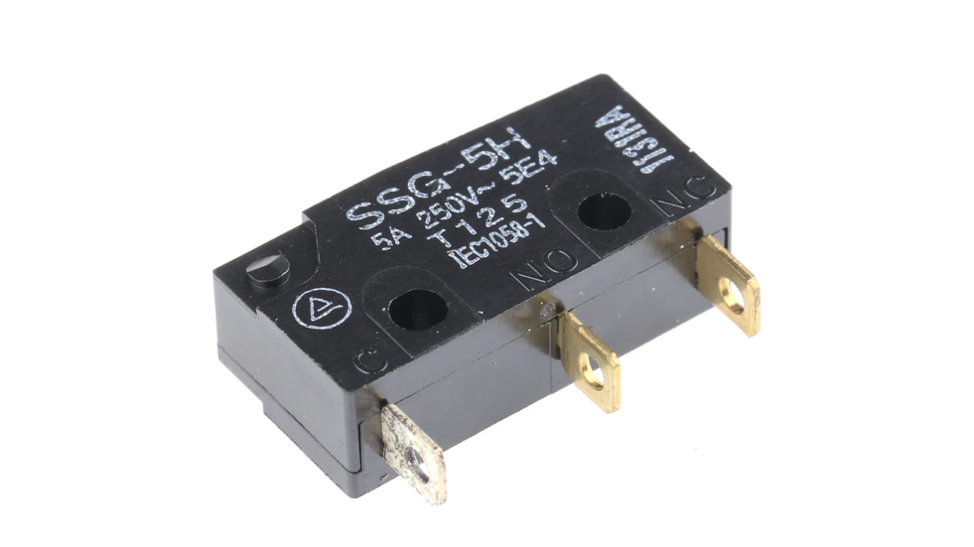 SSG-5H | Omron Pin Plunger Subminiature Micro Switch, Solder Terminal ...