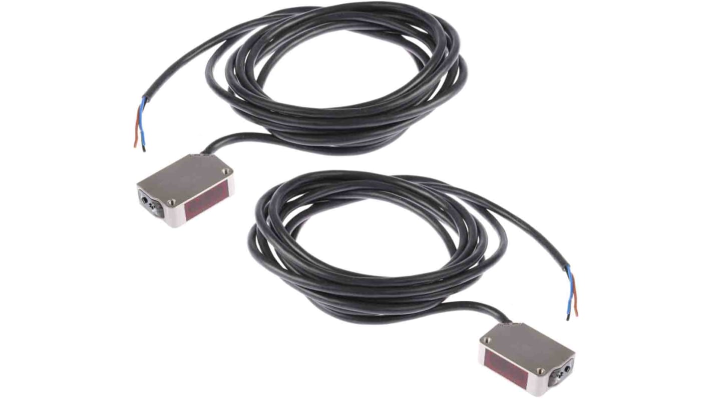 E3ZM-T81 2M | Omron Through Beam Photoelectric Sensor, Block Sensor, 15 m Detection Range | RS