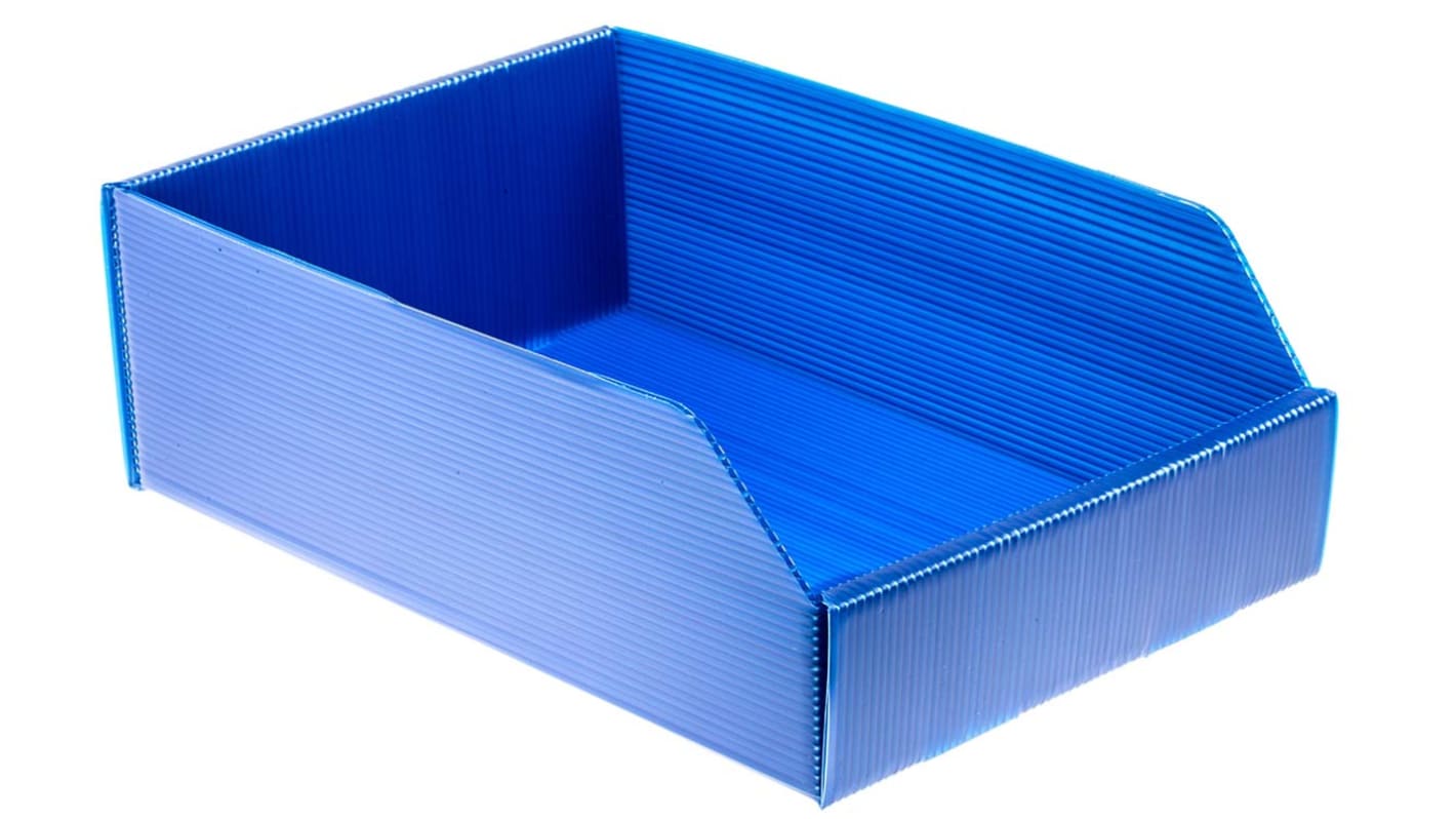 RS PRO Storage Bin, 100mm x 200mm, Blue | RS