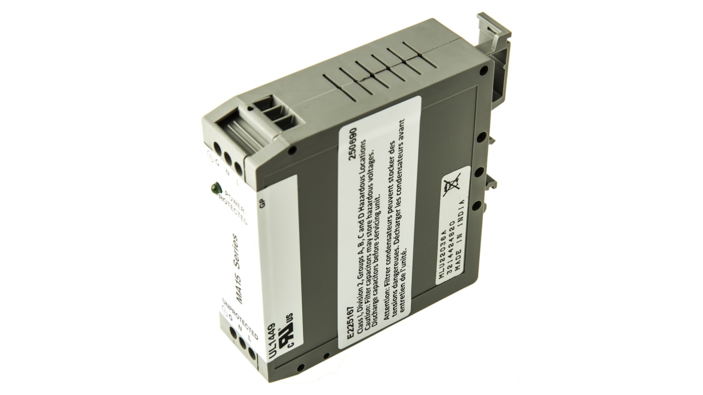 MA15/D/2/SI | Eaton, MA15 Surge Suppressor Unit 240 V dc, 280 V dc ...