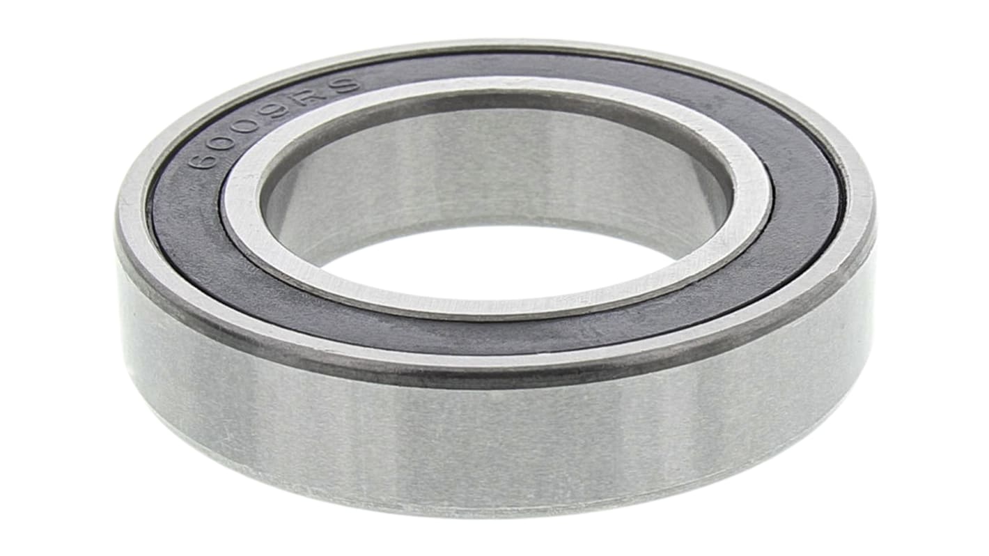 RS PRO 6009-2RS Single Row Deep Groove Ball Bearing- Both Sides Sealed ...