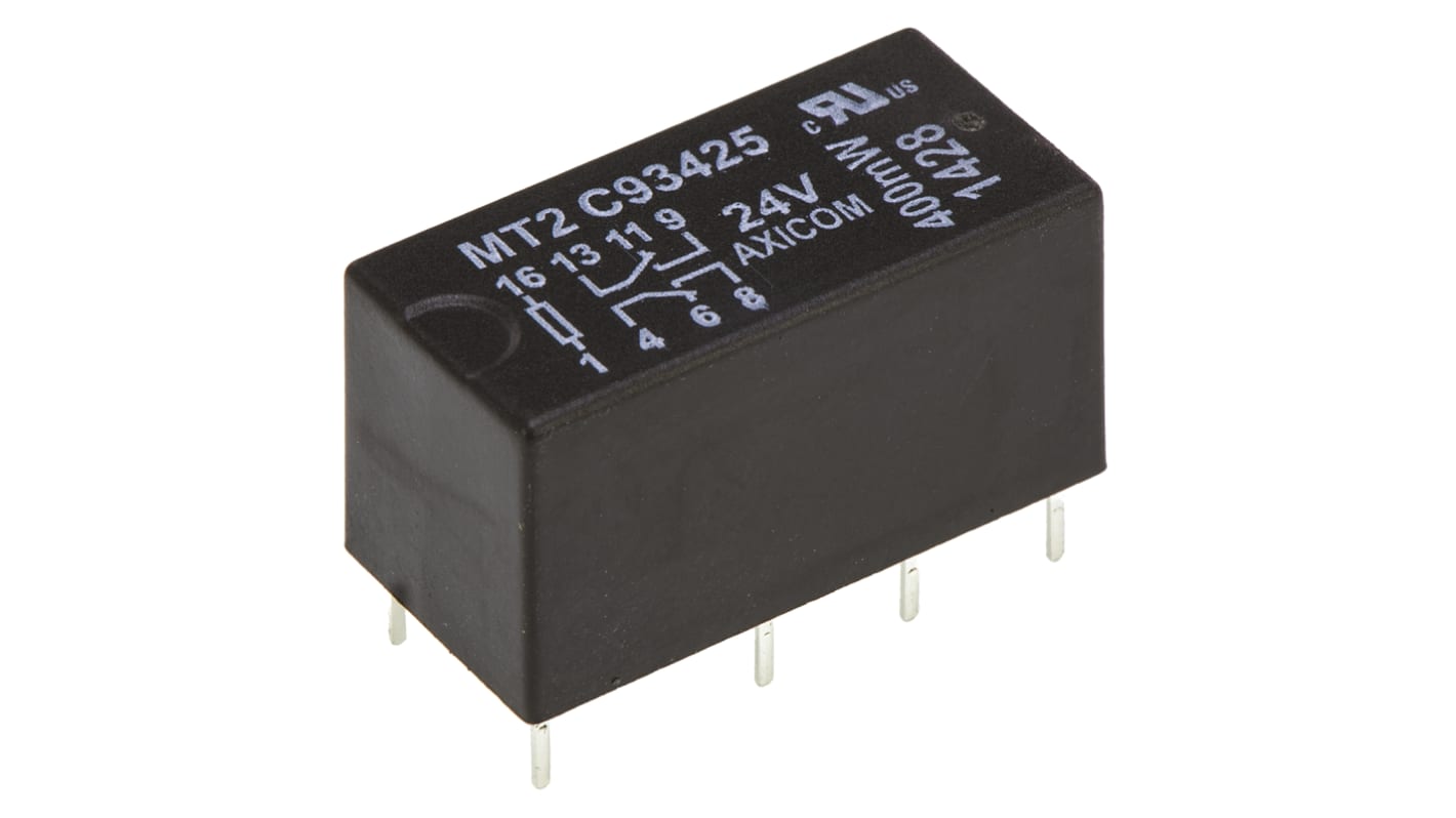 MT2-C93425 | TE Connectivity PCB Mount Signal Relay, 24V dc Coil, 2A ...