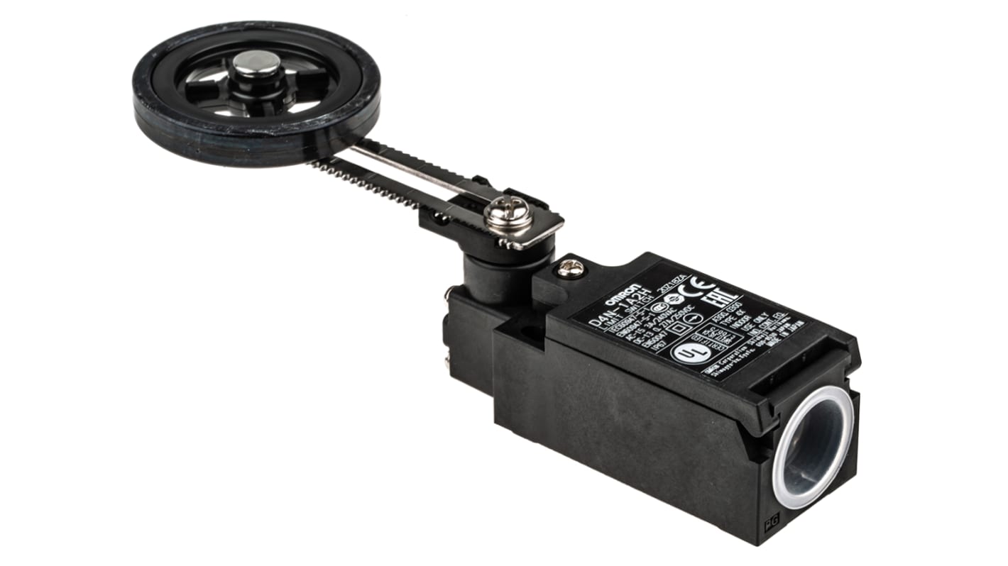D4N-1A2H | Omron D4N Series Roller Lever Interlock Switch, NO/NC, IP67, SPDT | RS